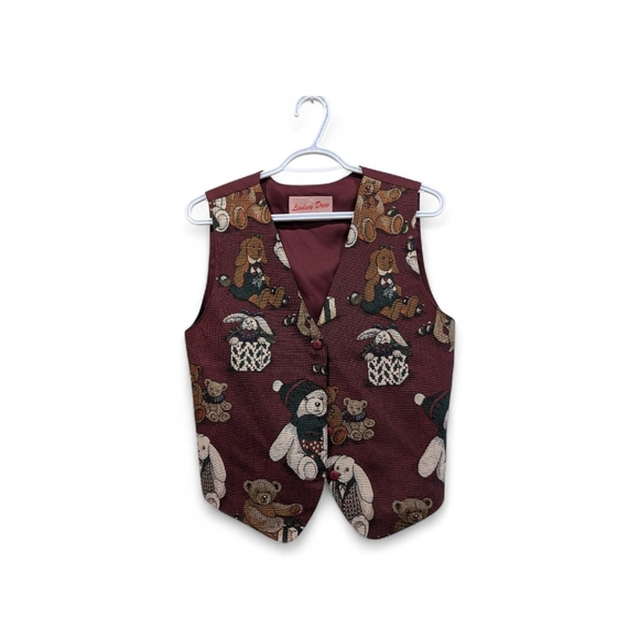 Jackets & Coats | Vintage Lindsey Drew Toronto Tapestry Teddy Bear ...